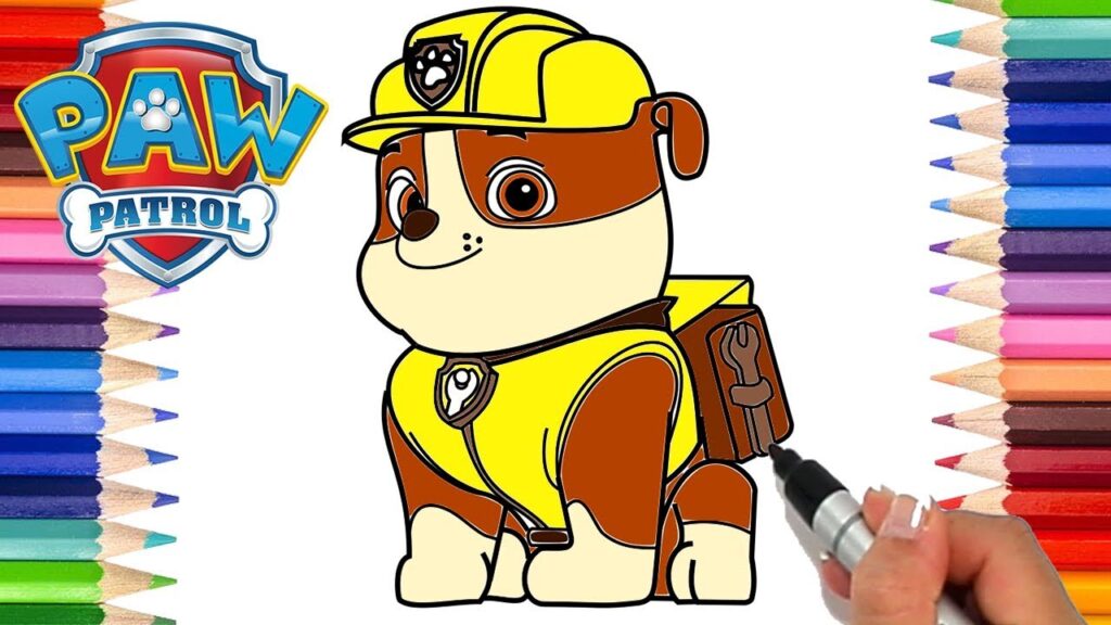 Draw Cartoon In A Paw Patrol Drawing - ReadsWrites